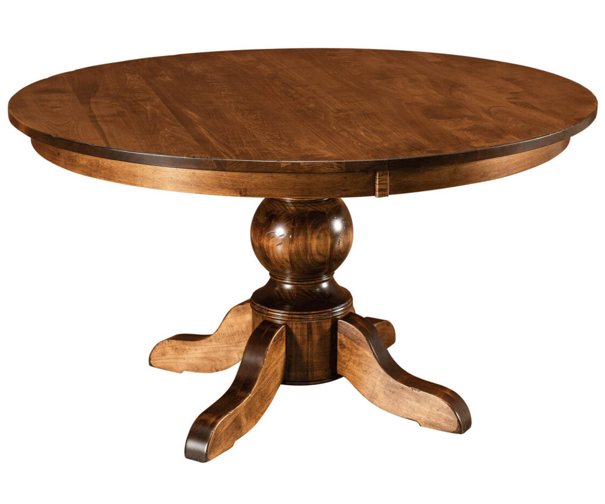 Carson Single Pedestal Table | German Heritage Amish Furniture